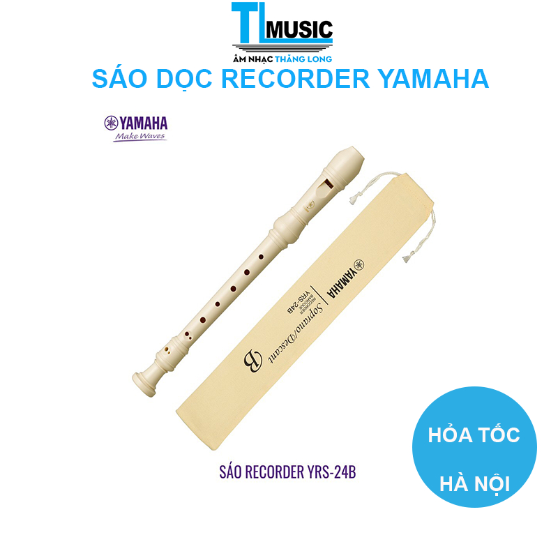 Sáo Recorder Soprano YAMAHA YRS- 24B1 Tone C(Kiểu bấm B-Baroque) dành ...
