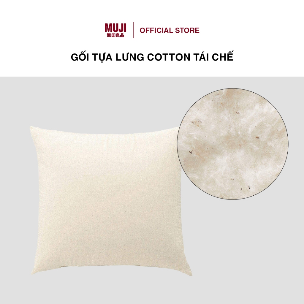 Gối Tựa Lưng Cotton Tái Chế MUJI | Shopee Việt Nam