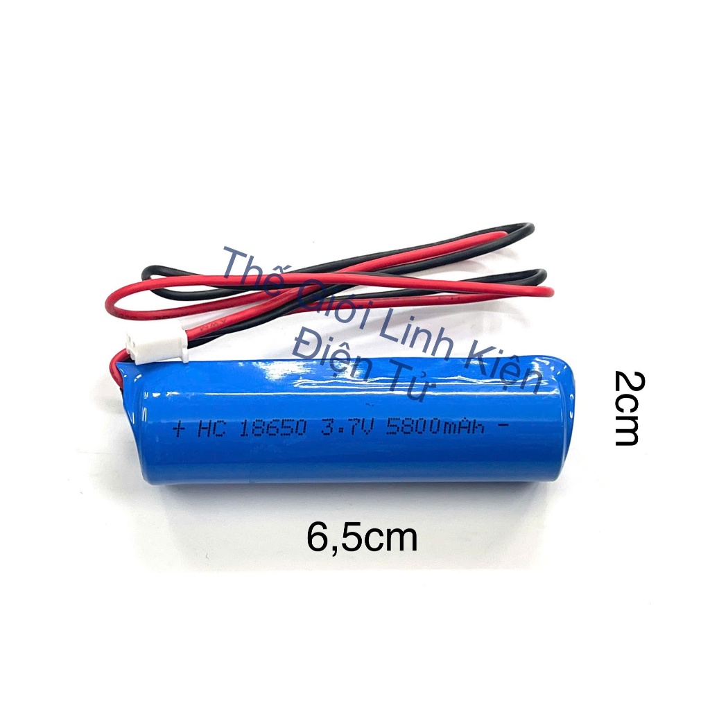 Pin 18650 ( 3,7v ) 5800mAh Dây Rắc Cắm | Shopee Việt Nam
