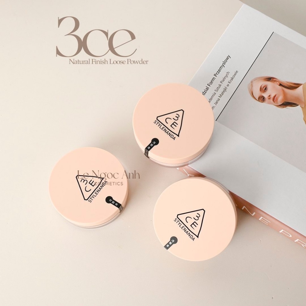 Phấn Phủ Dạng Bột 3CE Natural Finish Loose Powder | Shopee Việt Nam
