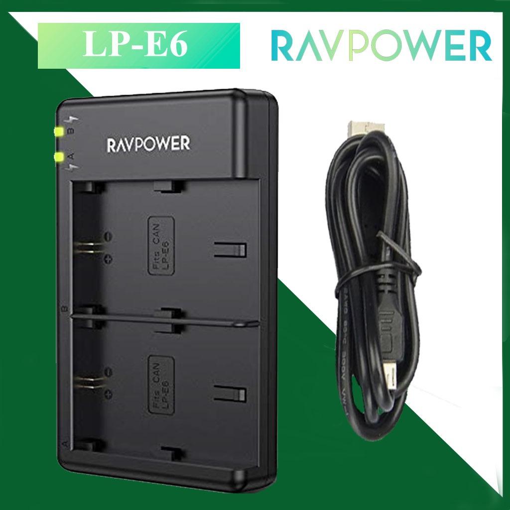Sạc máy ảnh Ravpower LP-E6 (RP-BC003) | Shopee Việt Nam