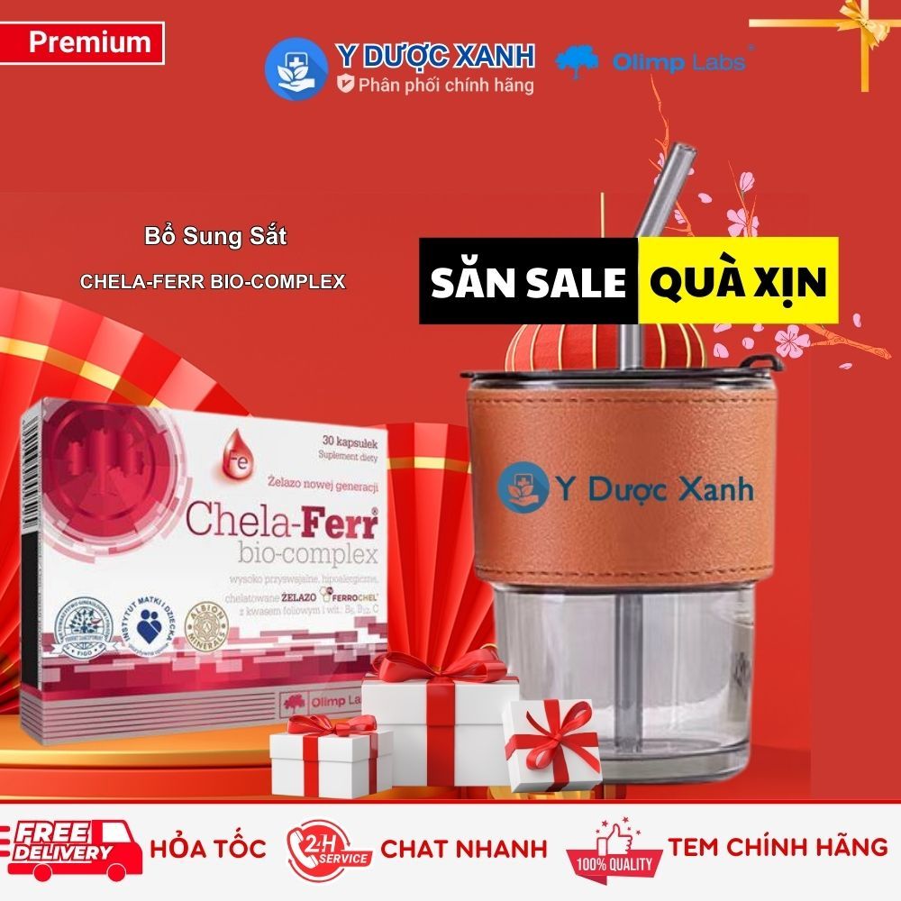 Mua [Chính Hãng] CHELA-FERR BIO COMPLEX, 30 viên, Viên uống bổ máu cho ...