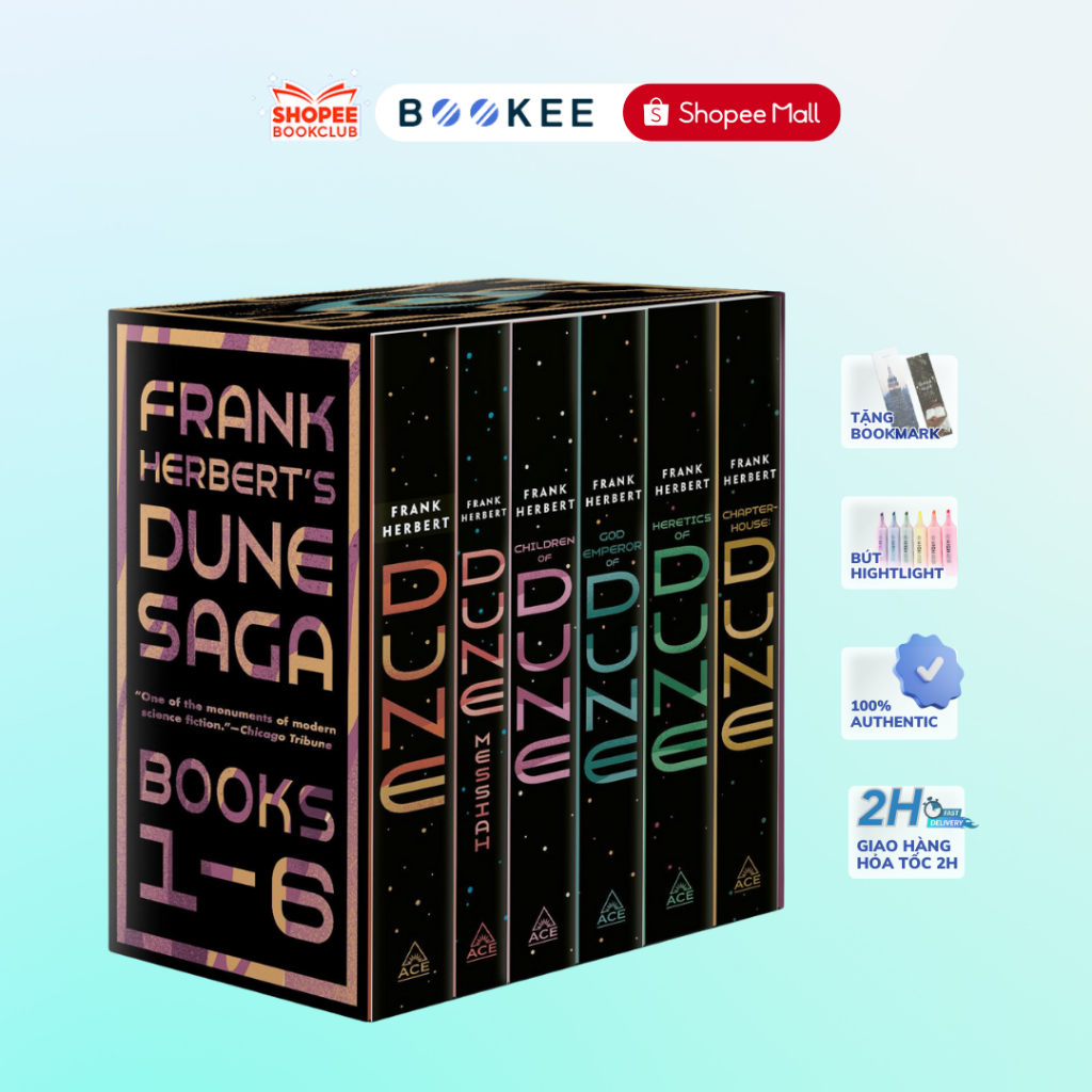 Sách - Frank Herbert's Dune Saga 6-Book Boxed Set | Shopee Việt Nam