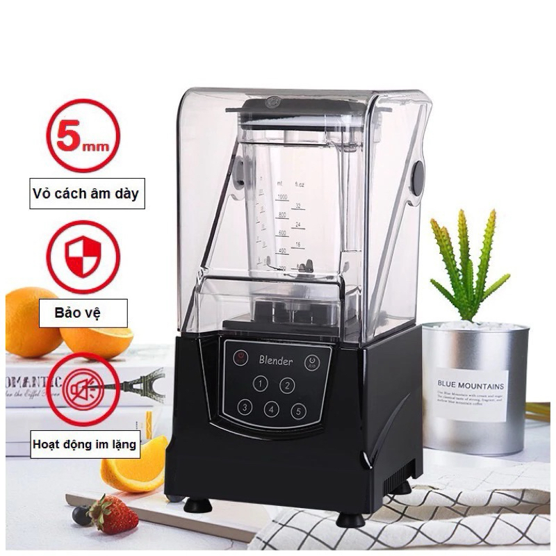 Máy xay sinh tố công nghiệp Blender 1200W kèm hộp chống ồn | Shopee ...