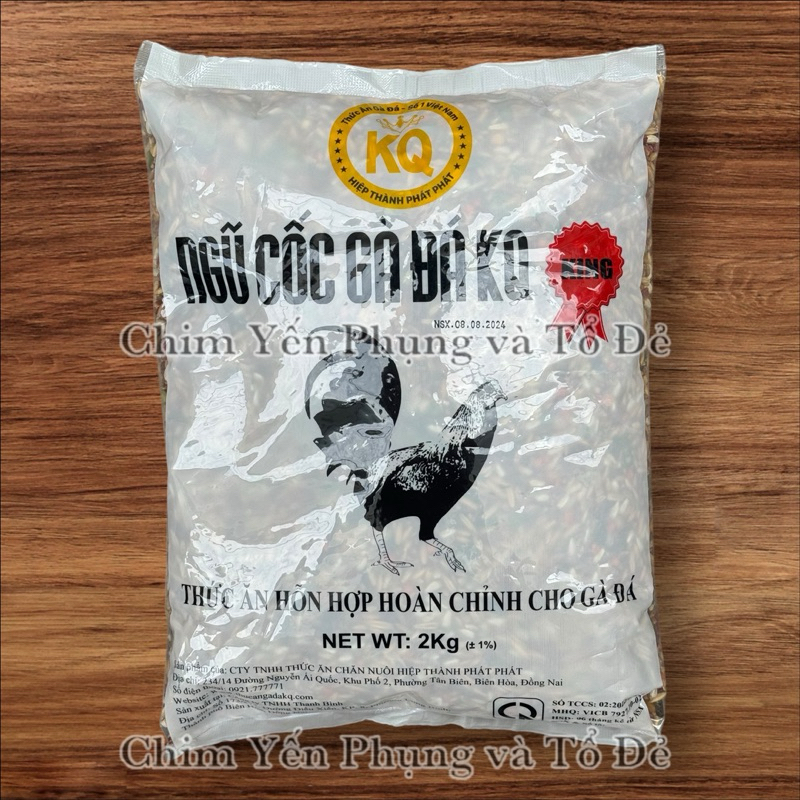 Ngũ cốc dinh dưỡng Game Bird KQ [tem đỏ] cho gà đá (gói nguyên seal 2kg ...