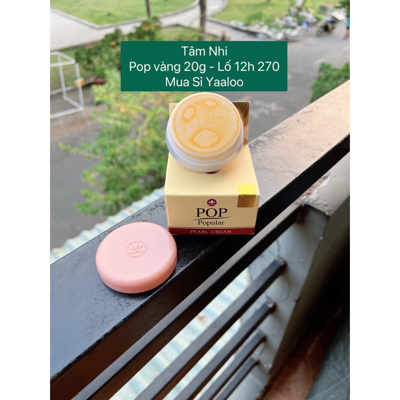 Lẻ hũ kem Pop vàng 20g ⚡ HÀNG CHUẨN THÁI ⚡ Kem dưỡng da Pop vàng ngọc ...