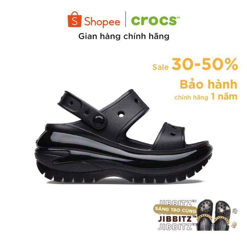 [ CHÍNH HÃNG ] Dép CROCS MEGA CRUSH - BLACk | Shopee Việt Nam