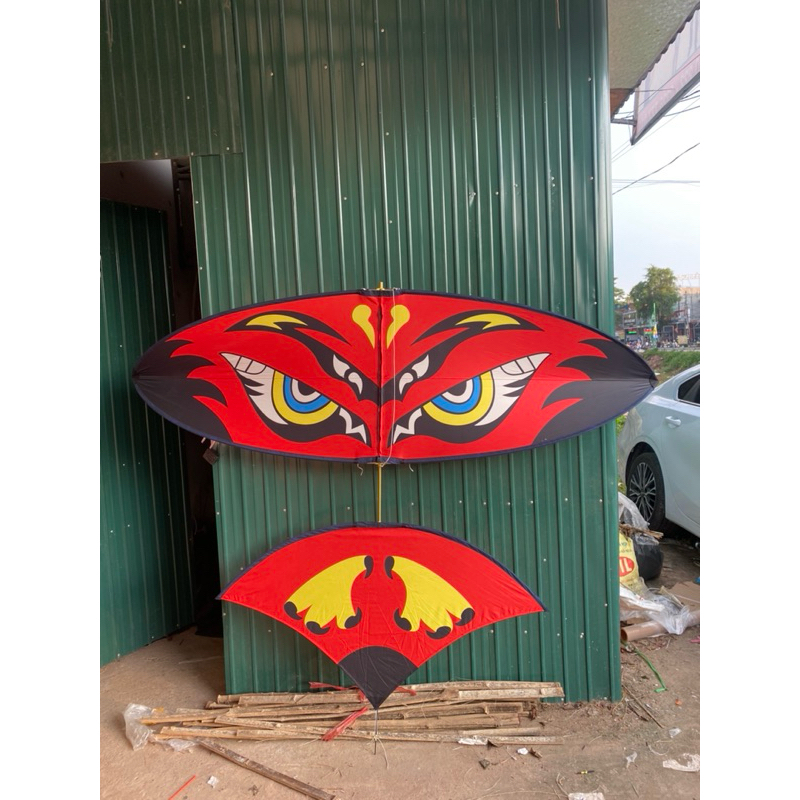 Diều in nhiệt( 2m5-2m-2m2-1m7-2m8)- mẫu cú đỏ. Diều từ 2m trở lên nn ...