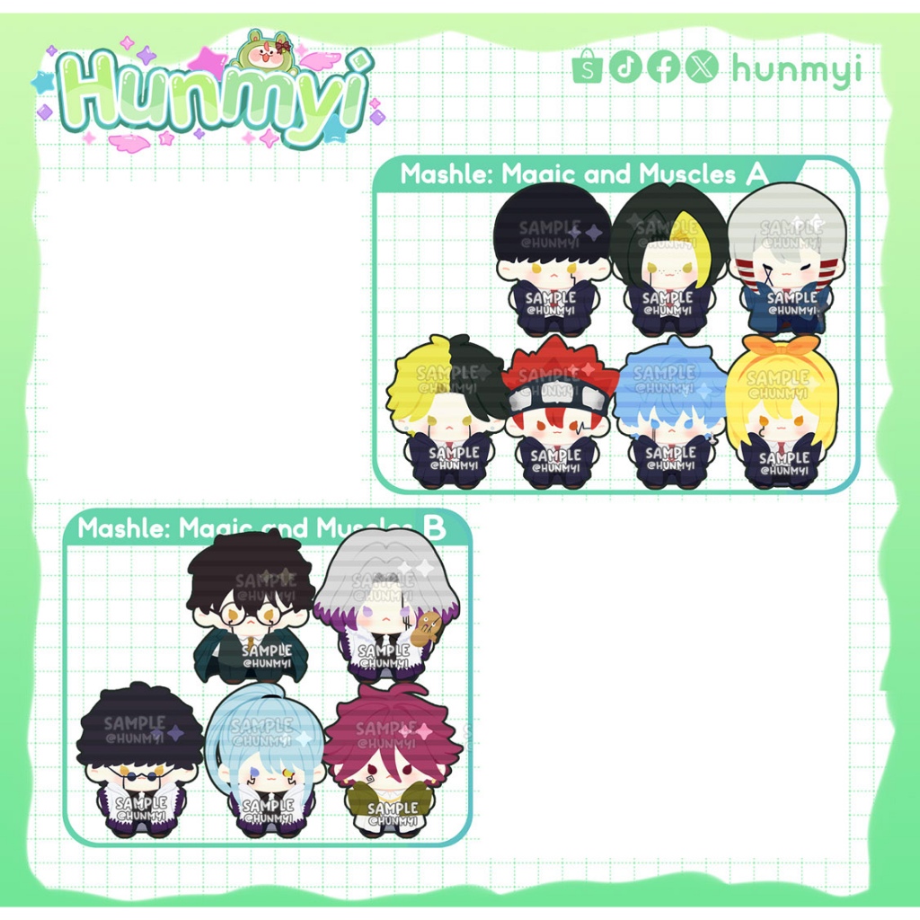 [Mashle] GACHA/Ngẫu Nhiên Standee mini 3cm Mashle: Magic and Muscles bé ...