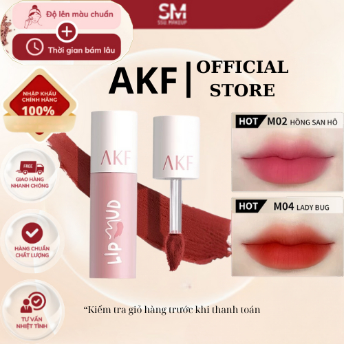 【AKF】Son môi lì AKF Mềm Mịn Như Nhung Lâu Trôi 3g | Shopee Việt Nam