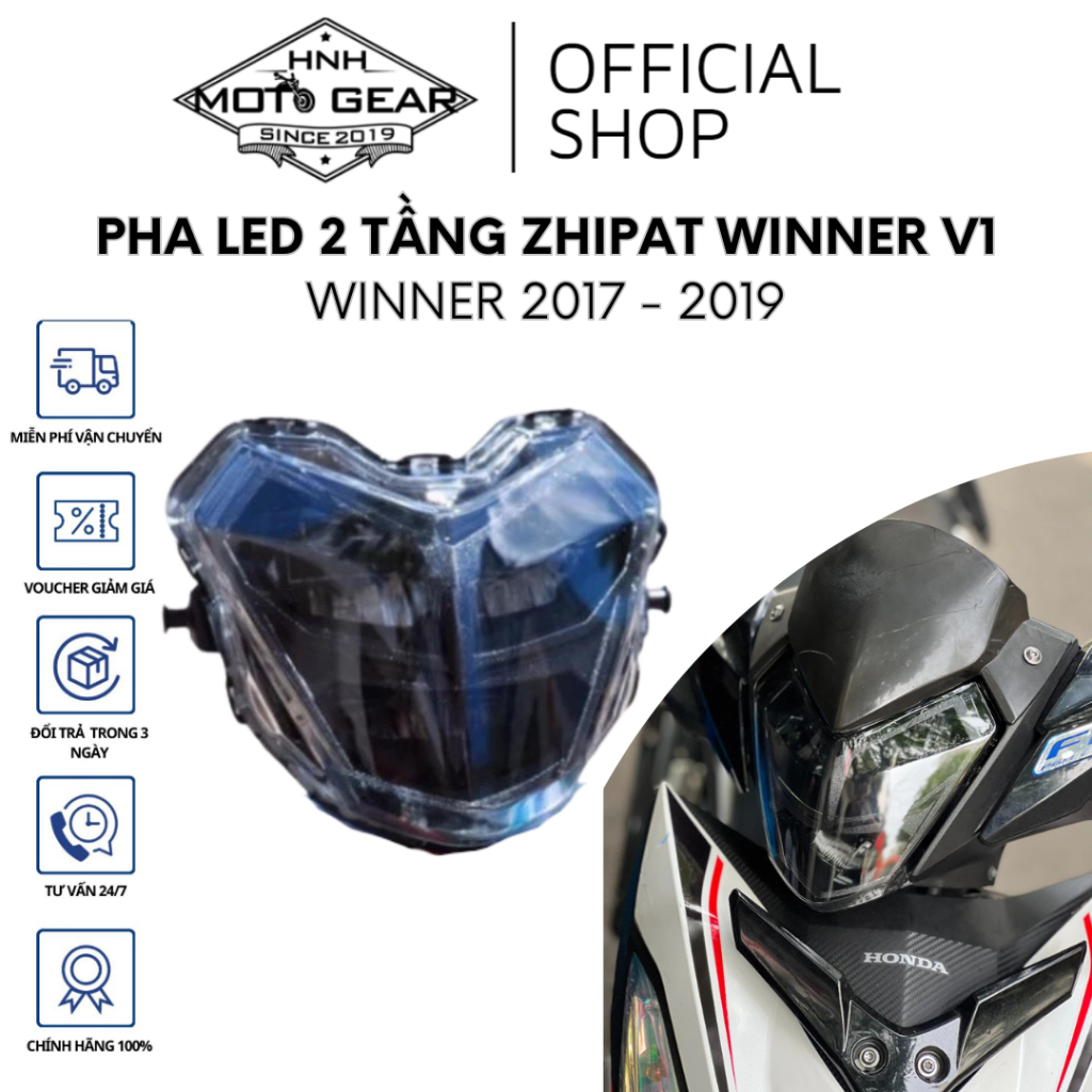 Pha LED 2 Tầng Winner V1 2017 - 2019 Zhipat Chính Hãng | Shopee Việt Nam