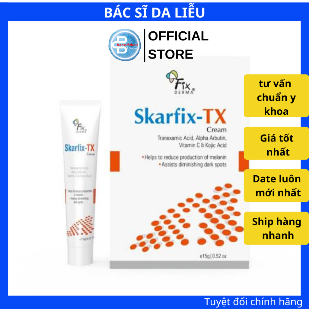[CHÍNH HÃNG] Fixderma Skarfix-TX Cream 15g - Kem Dưỡng Da Mờ Thâm, Tàn ...