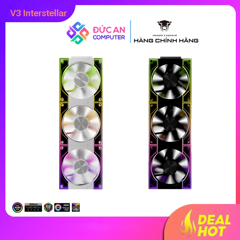 Bộ Kit 3 Quạt Tản Nhiệt Jungle Leopard V3 Interstellar Led ARGB (Ghép ...