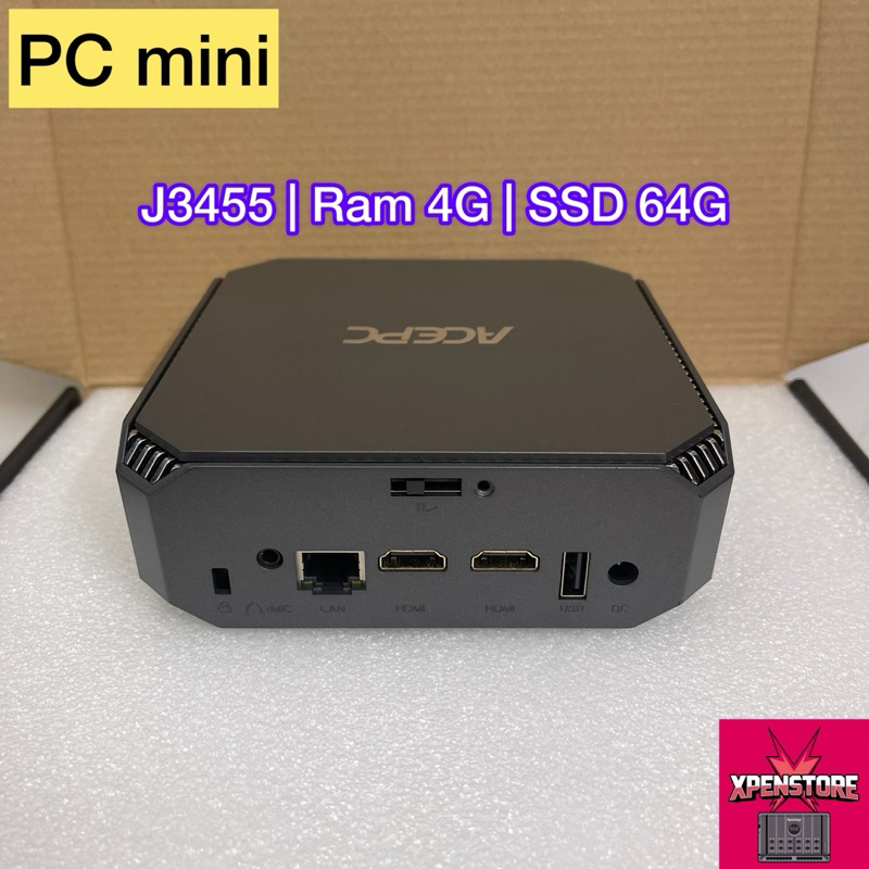 Máy tính mini, pc mini, htpc Celeron J3455, Ram 4G, SSD 64G | Shopee ...