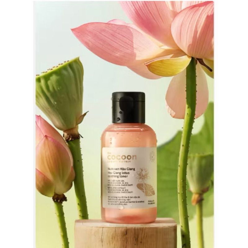 Mini size 50ml Nước sen Hậu Giang Cocoon TRIALSIZE toner phục hồi cấp ...