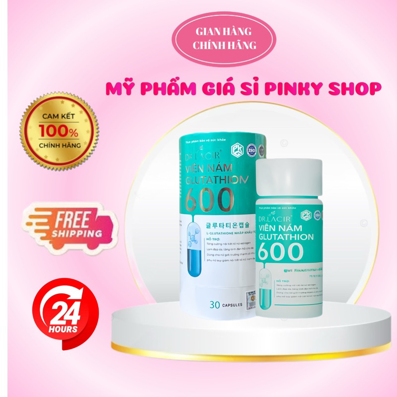 Viên Uống Trắng Da DR.LACIR GLUTATHIONE 600 - THE ZOE BEAUTY | Shopee Việt Nam