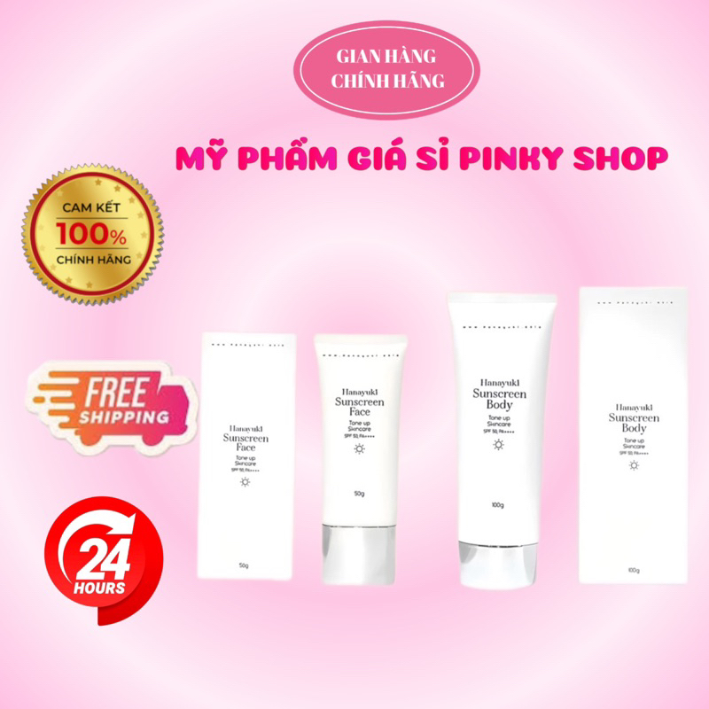 Kem Chống Nắng Nâng Tông Cho Mặt và Body Hanayuki | Shopee Việt Nam