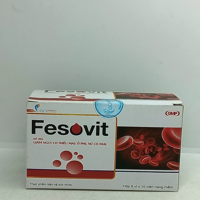 FESOVIT GIẢM NGUY CƠ THIẾU MÁU Ở PHỤ NỮ CÓ THAI HỘP 6 VỈ X 10 VIÊN ...