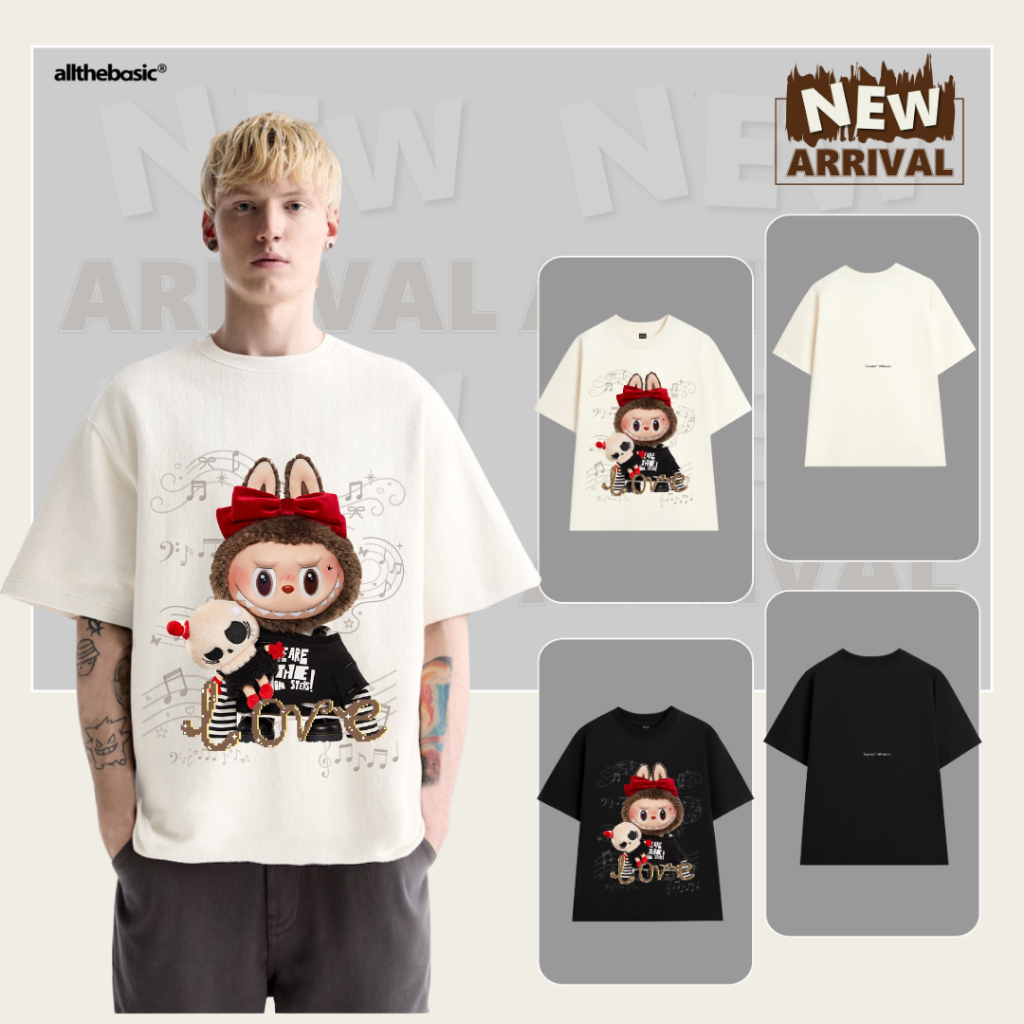 Áo thun LABUBU ALL THE BASIC phông unisex form rộng local brand nam nữ ...