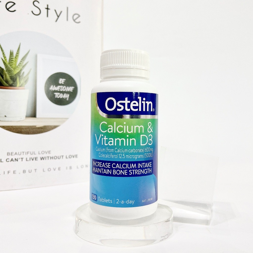 Viên uống bổ sung Canxi cho mẹ bầu Ostelin Calcium & Vitamin D3 130 viên Úc | Shopee Việt Nam