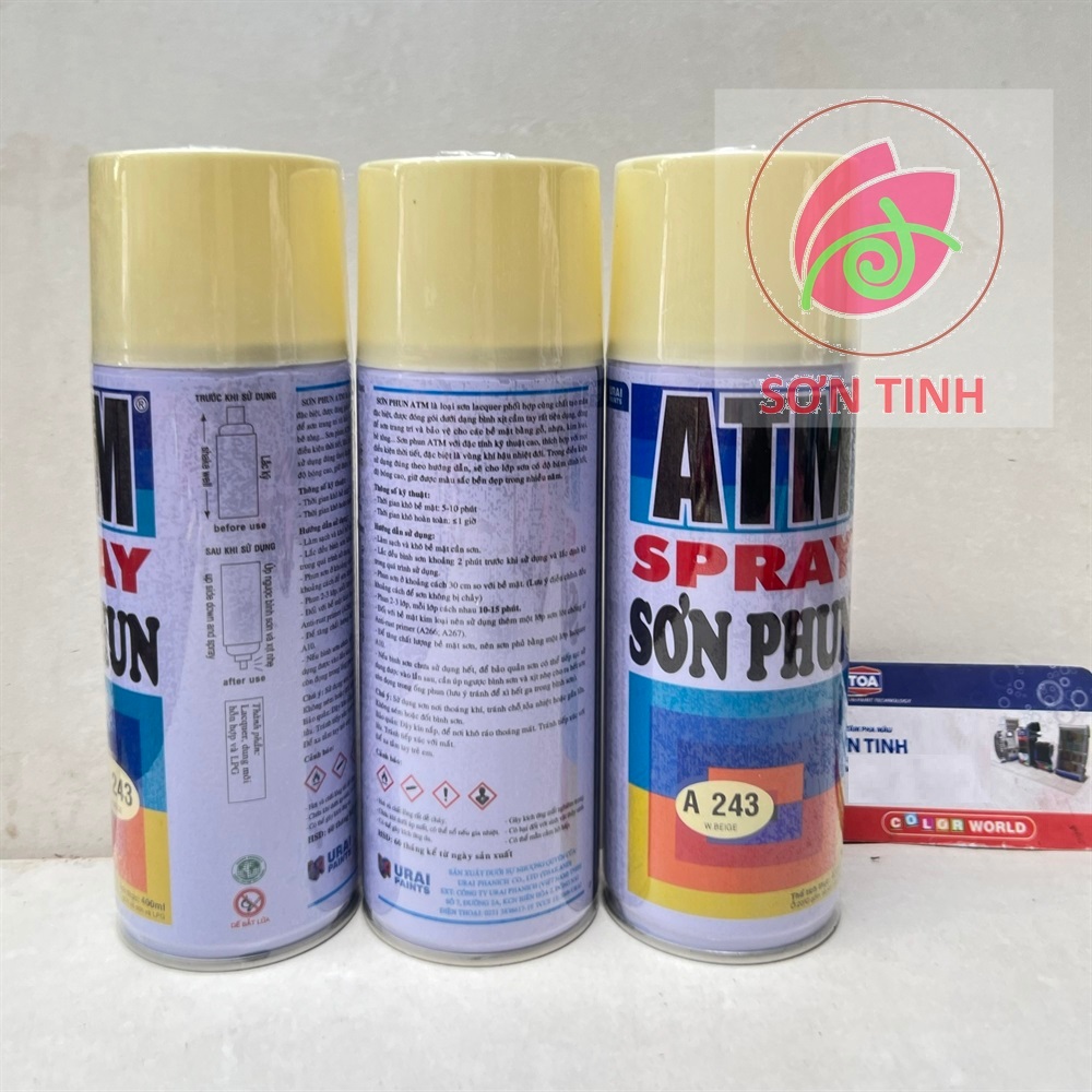 SƠN XỊT ATM màu cà phê sửa nhạt Màu Da A243 - 1 chai | Shopee Việt Nam