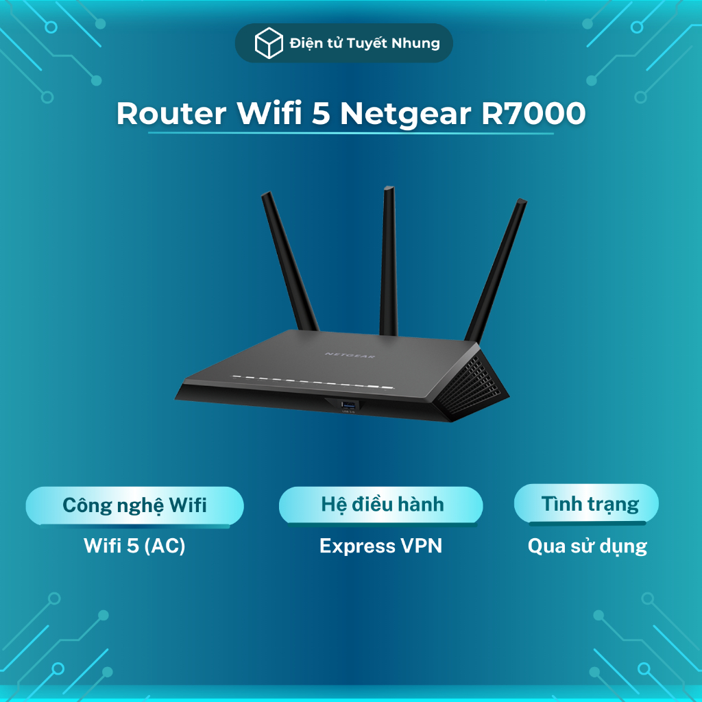 Router Wifi 5 Netgear Nighthawk R7000, Chạy Express VPN, Qua Sử Dụng ...