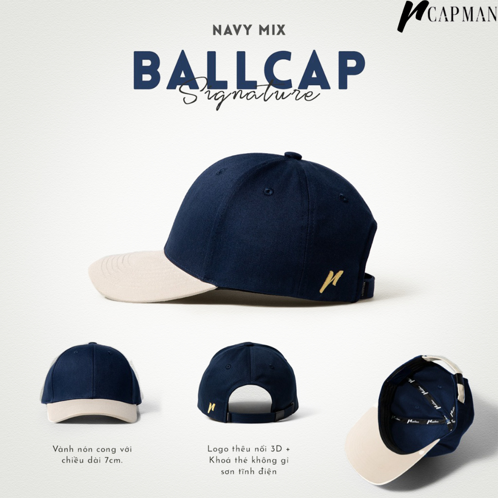 Mũ Lưỡi Trai Màu Xanh Phối Be Reckless Capman Signature Ballcap, Mũ ...