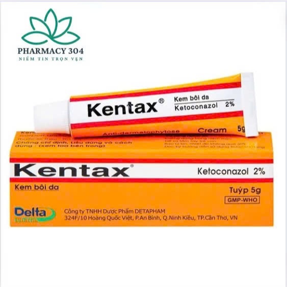 Kentax Kem bôi nấm ngứa, dị ứng da, chàm, vẩy nến, lang ben (Tuýp 5g ...