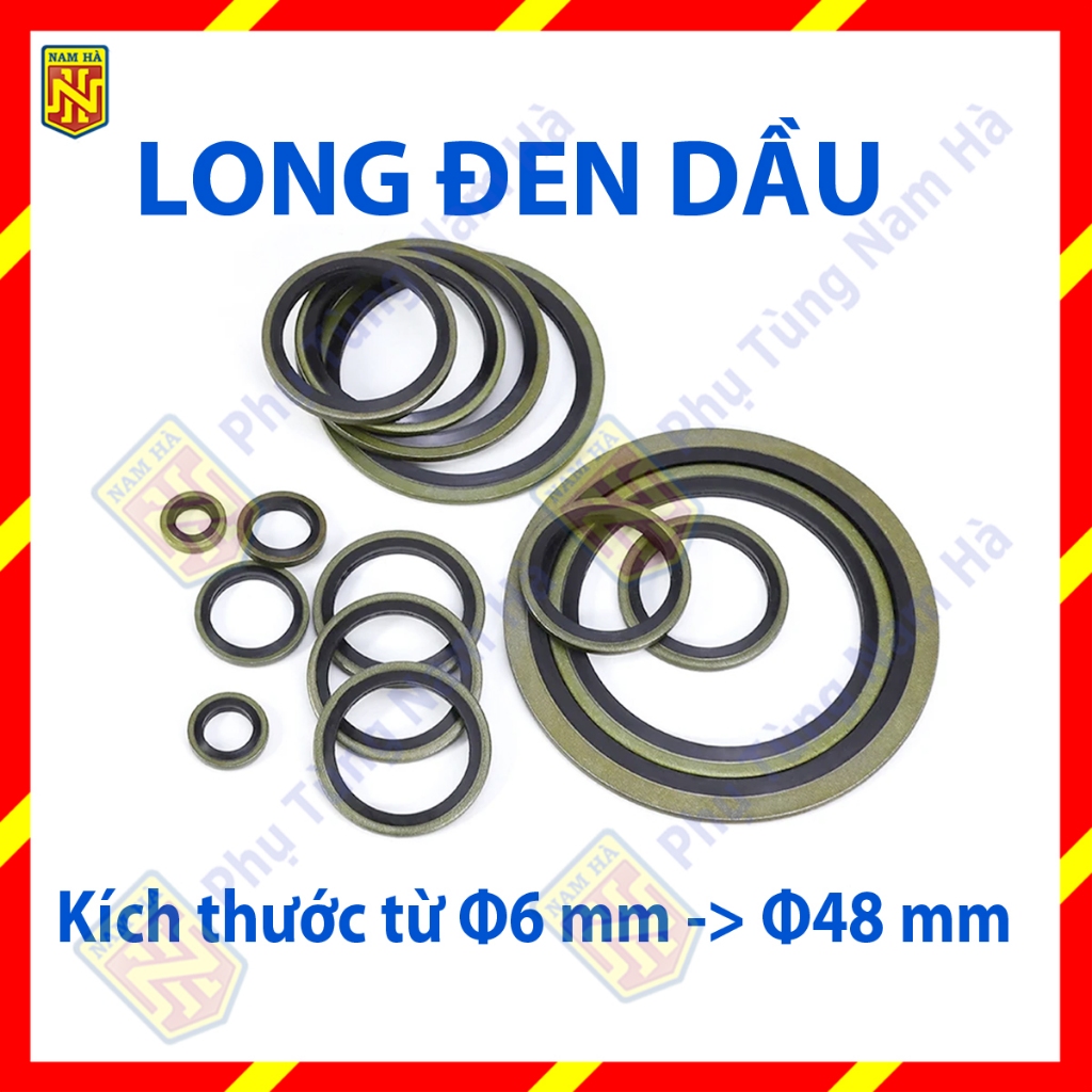 10 Cái - Long Đen/Đền Dầu từ Phi 6 đến 60 mm, có gioăng cao su chịu dầu ...