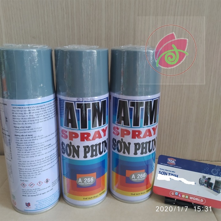 Sơn xịt lót chống rỉ màu xám ATM hoặc WIN A266 hoặc RED FOX - 1 chai ...