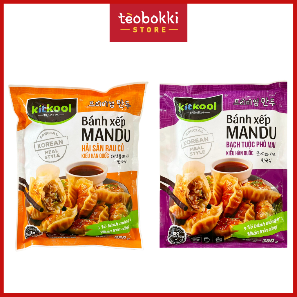 [SHIP HCM] Bánh xếp mandu kiểu Hàn Quốc Kitkool (mandu nhân bạch tuộc ...