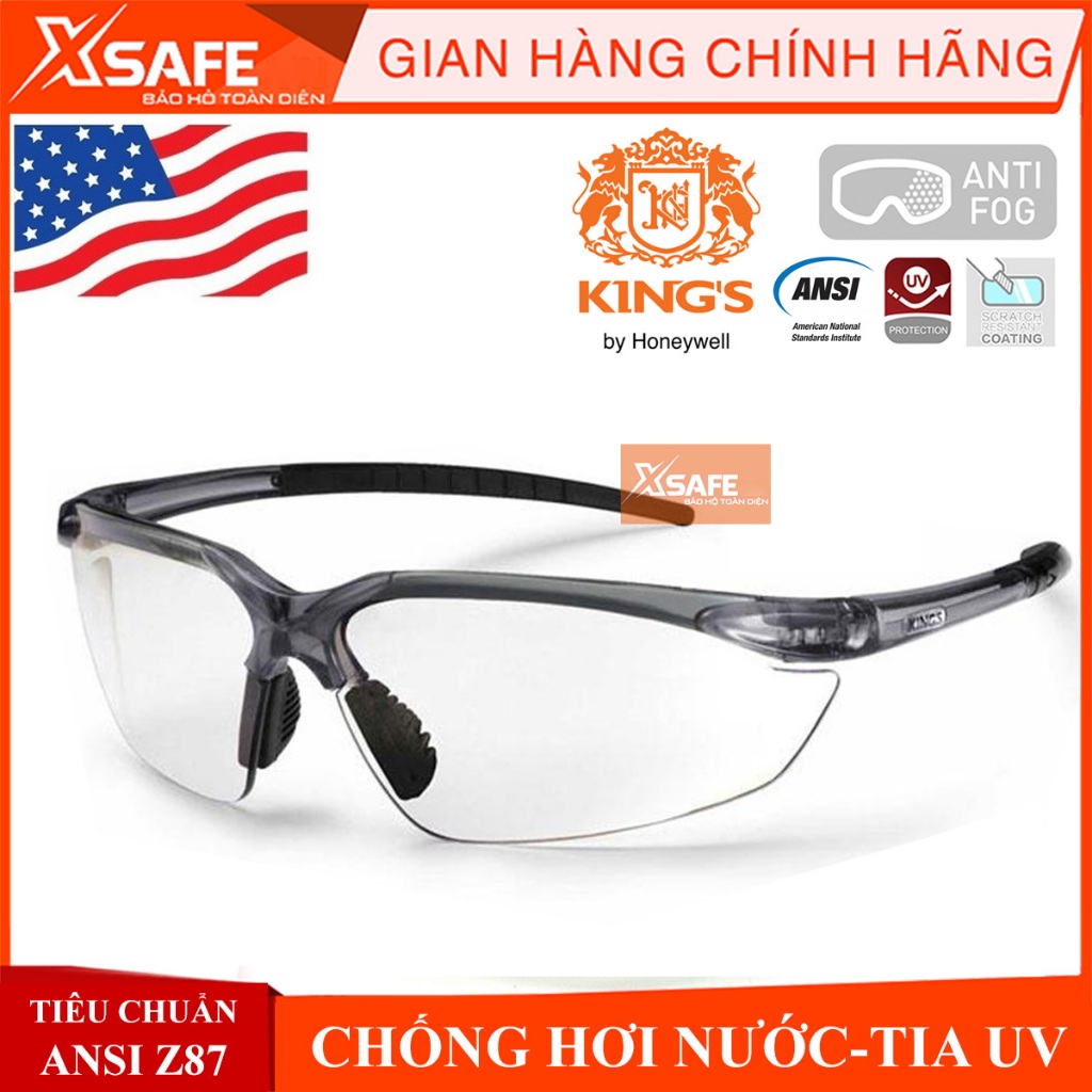 Kính bảo hộ Kings KY711 Kính chống bụi, chống đọng sương, tia UV, tròng ...