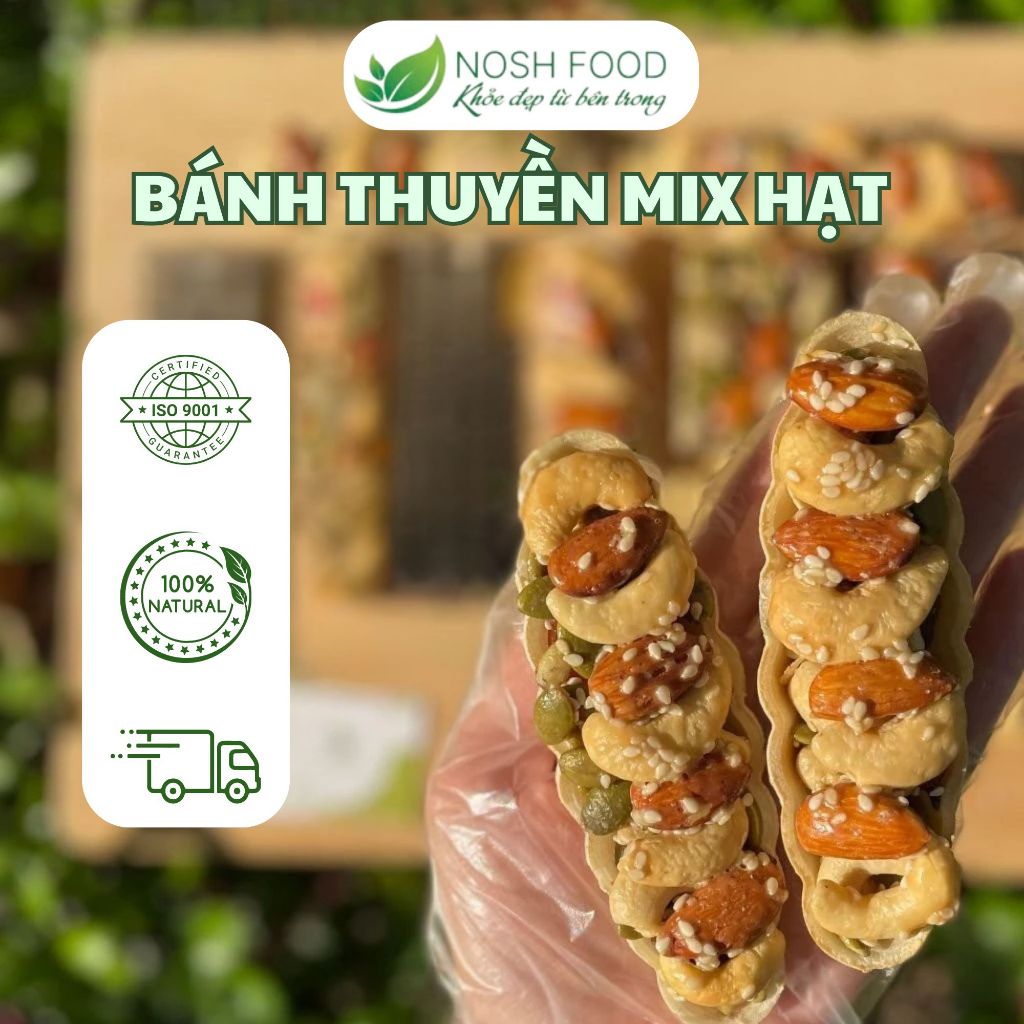 Bánh Thuyền Siêu Hạt Ăn Kiêng, Bánh Thuyền Mix Hạt Dinh Dưỡng Nosh Food ...