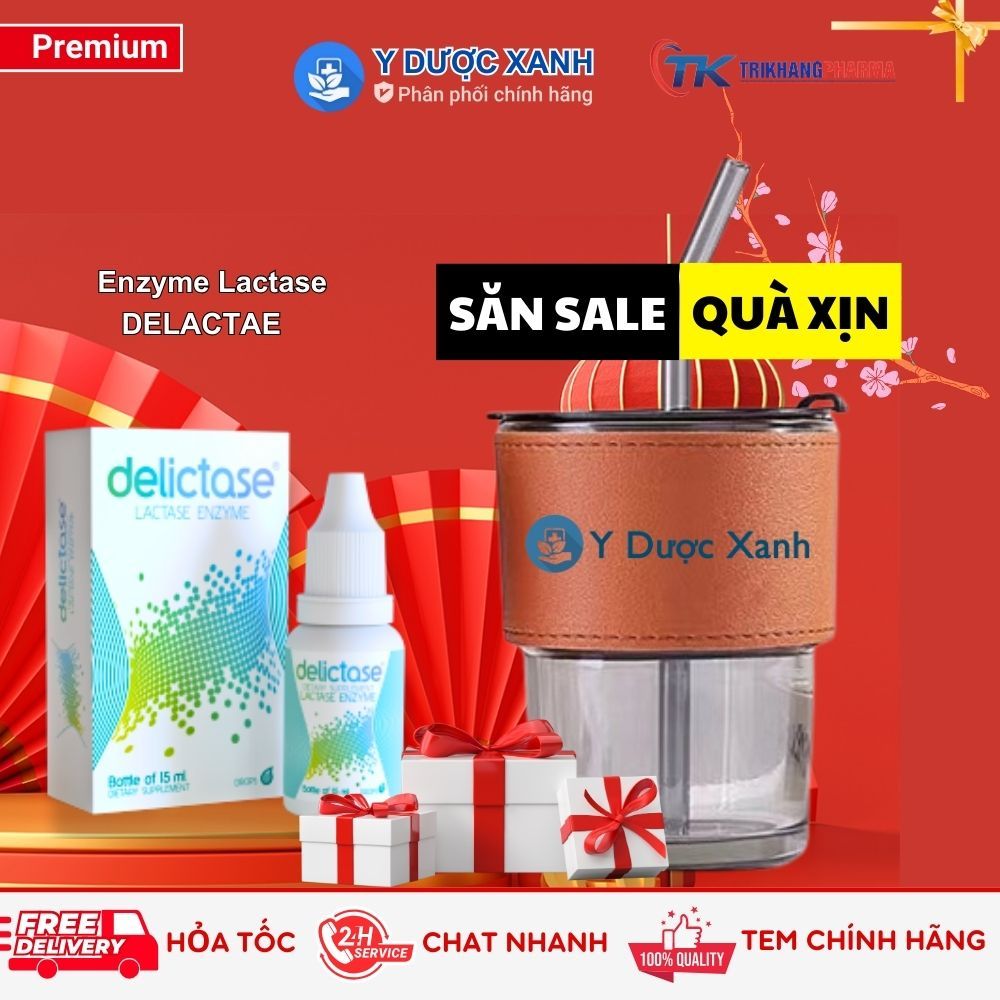 Mua [Chính Hãng] DELICTASE 15 ml, Bổ sung Enzyme Lactase cho bé - Y Dược Xanh | Shopee Việt Nam