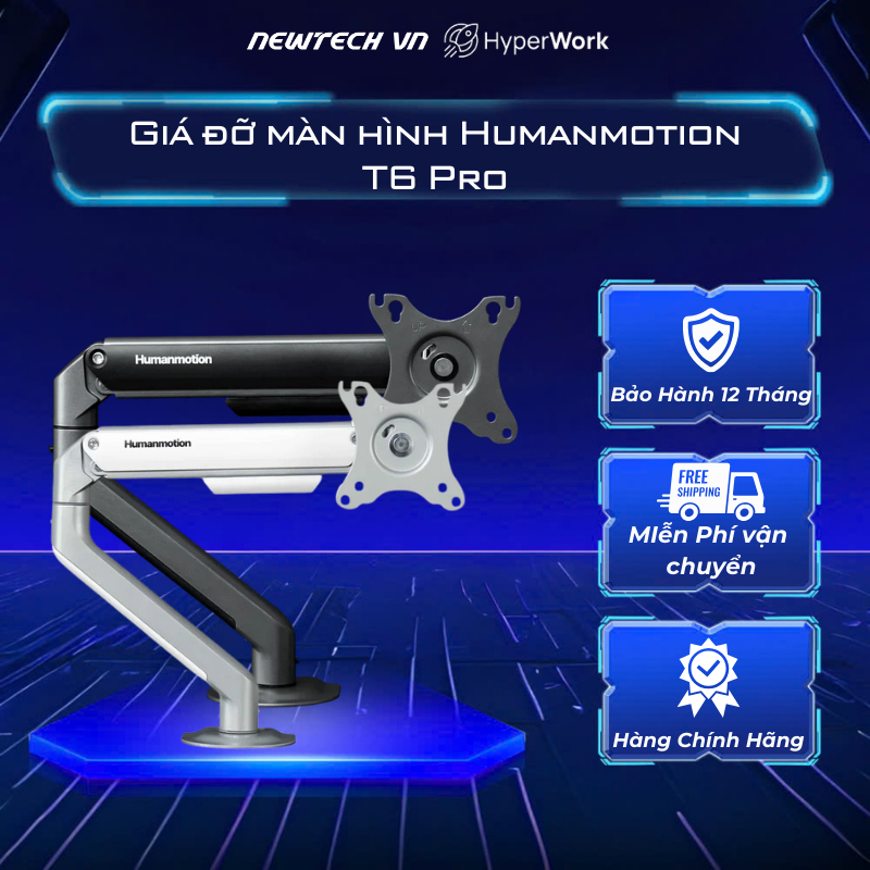 ARM Màn Hình | Giá Treo Màn Hình Human Motion T6 Pro - T6 Pro Dual ...