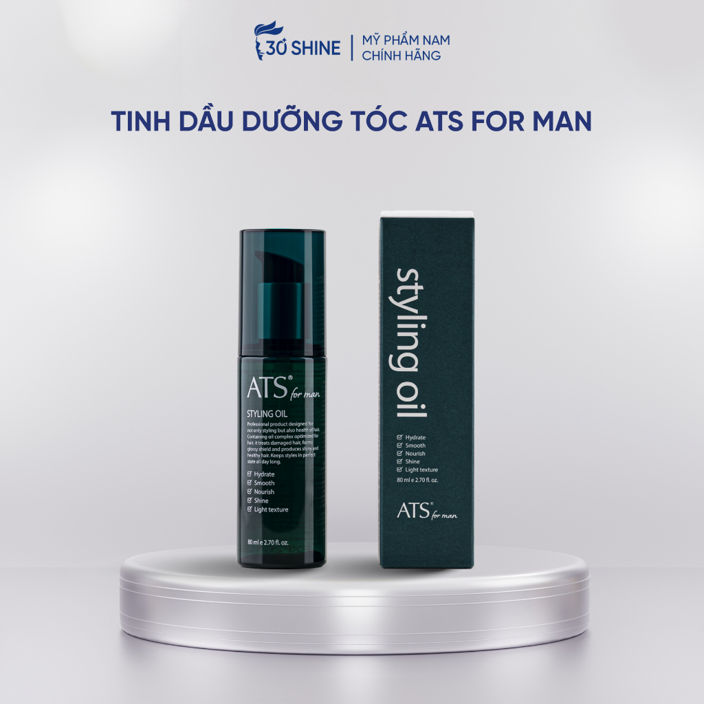 Tinh dầu dưỡng tóc ATS For man Styling Oil 80ml | Shopee Việt Nam