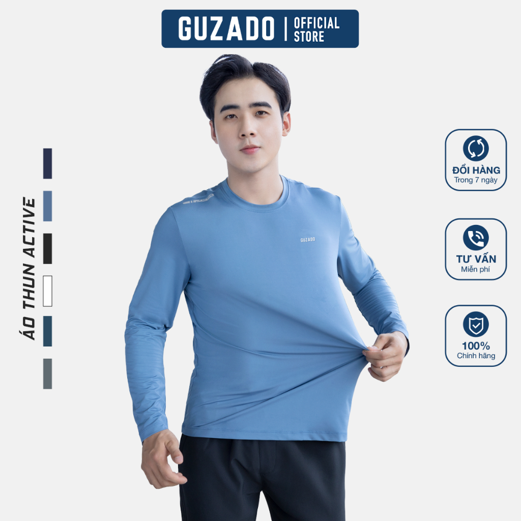Áo Sweater Active Guzado Vải Heattech Cao Cấp, Giữ ấm Tốt, Co Giãn 4 ...