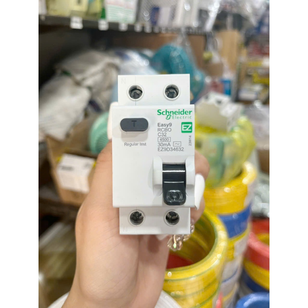 CB chống giật RCBO, RCBB 2P Scheider 16A,20A,25A,32A,40A,63A chính hãng ...
