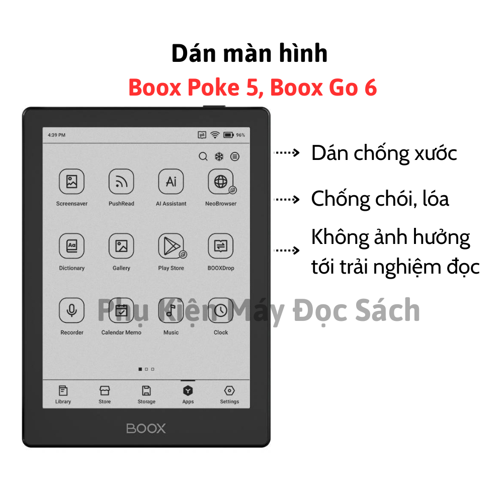 Dán Màn Hình Boox Go 6, Boox Savi 6, Boox Savi 6S, Boox Go 6 Gen 2 ...