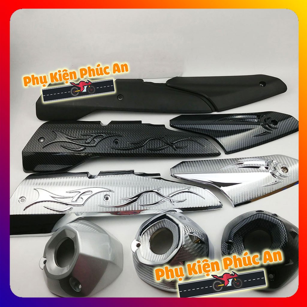 Ốp che ống pô xe Exciter 155 - pát bô cách nhiệt ống xả Ex155 Ex 155 ...