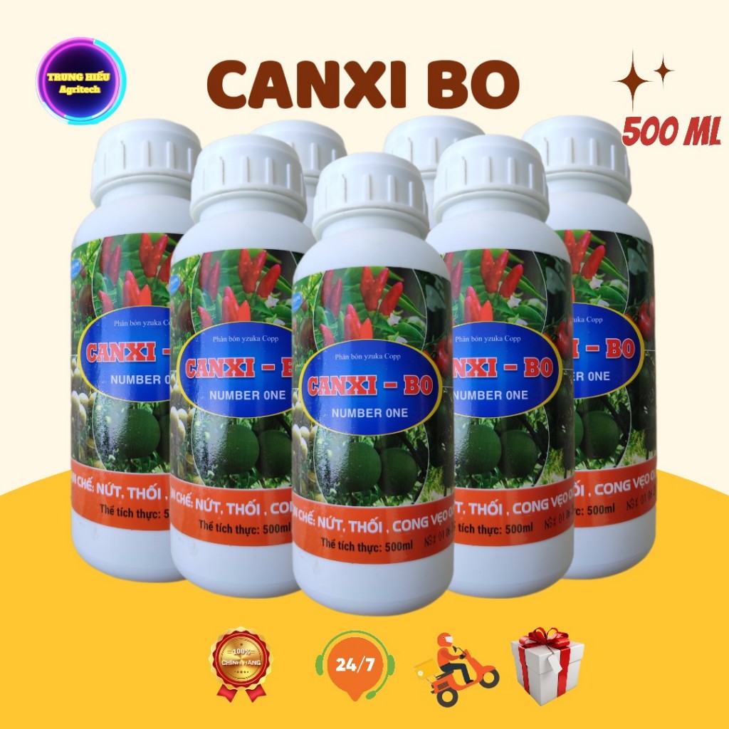Phân bón CANXI BO 500ML. Hạn chế nứt quả, thối quả, cong vẹo quả. Giá ...