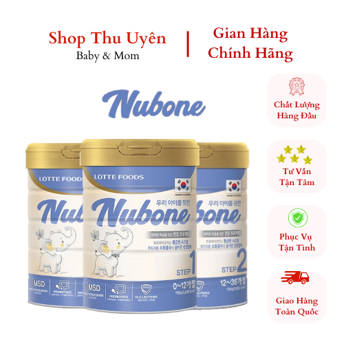 (Tích quà) Sữa Công Thức Nubone Lotte Nội Địa Hàn Quốc Lon 750g Đủ Số 1 ...