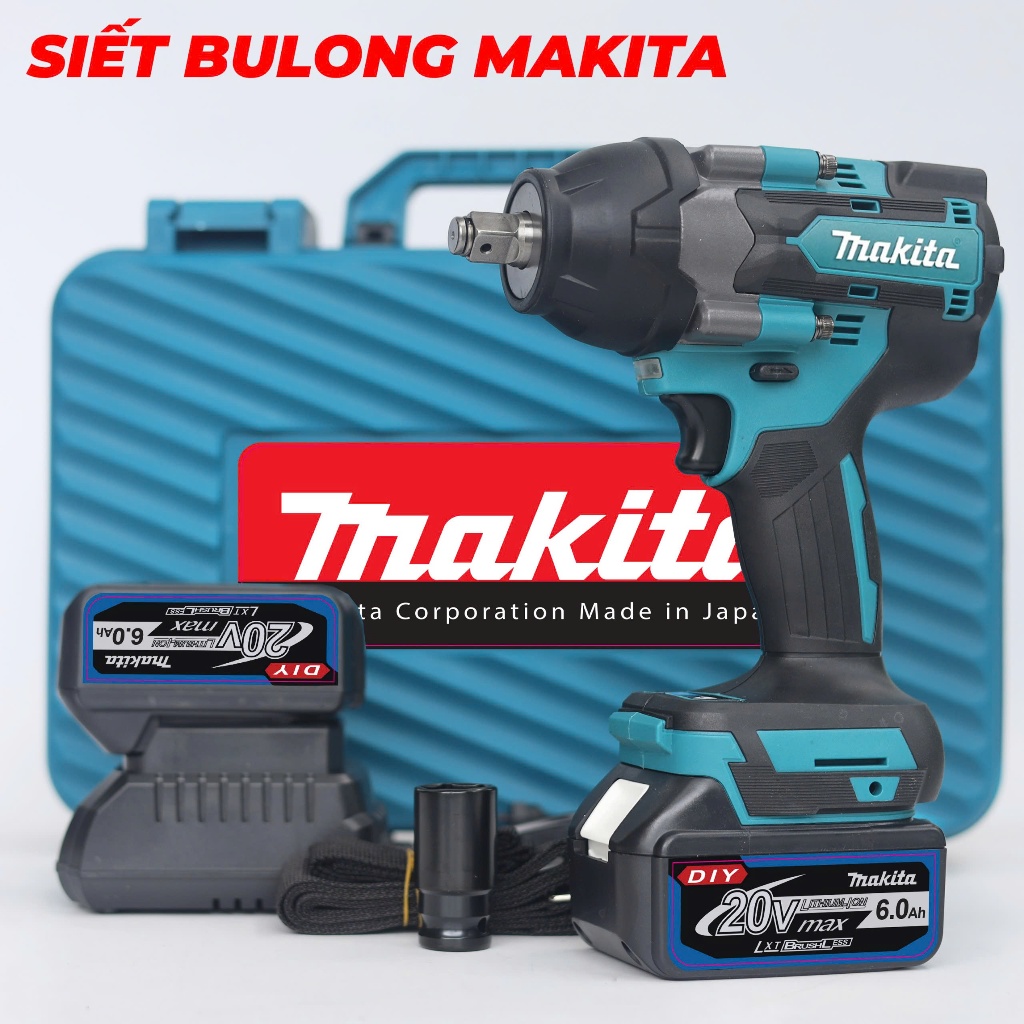MÁY SIẾT BULONG MAKITA, Lực siết 1280Nm - SIẾT BULONG Ô TÔ ỐC 38 - 48 MẠNH MẼ ĐƠN GIẢN | Shopee ...
