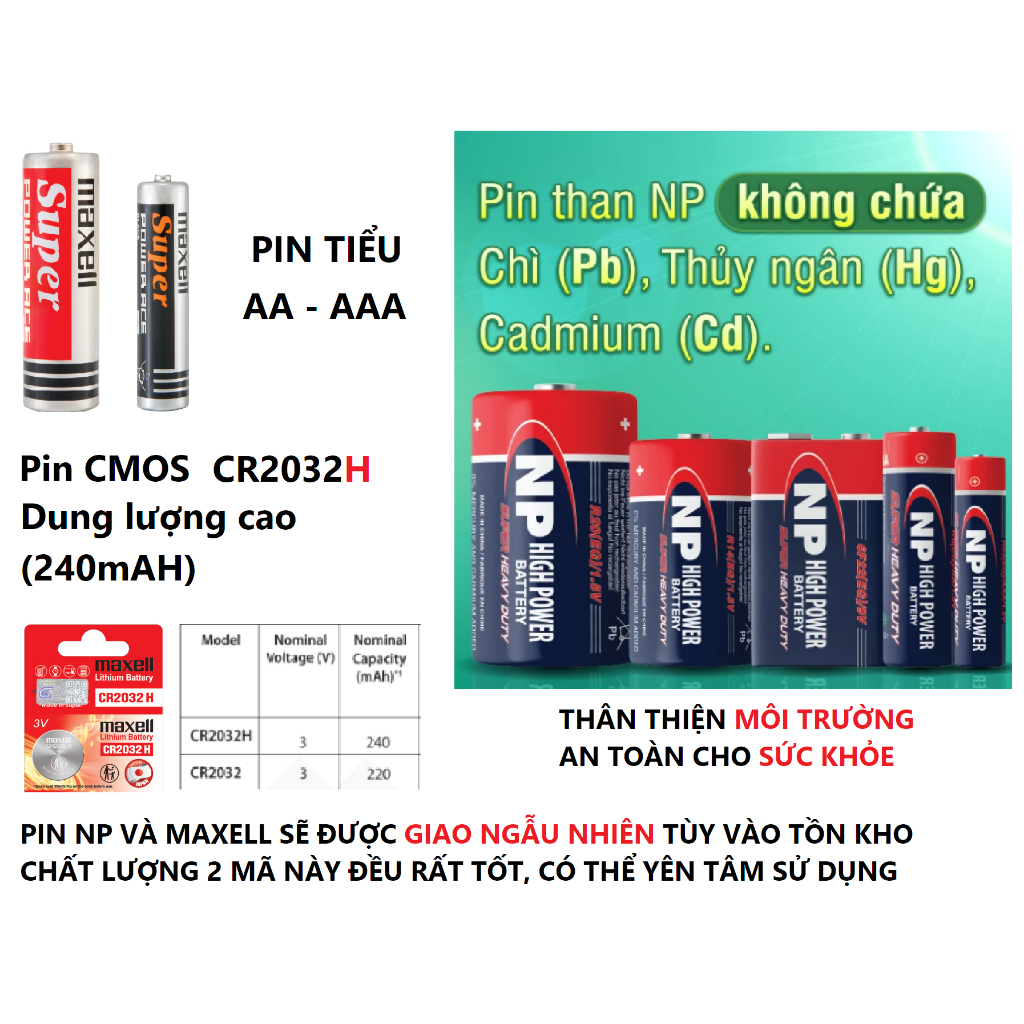 [RẺ] 4 Viên Pin Maxell hoặc Pin NP AA AAA Pin Tròn Dùng Cho Remote ...