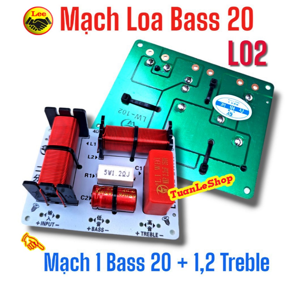 MẠCH PHÂN TẦN 2 LOA 1 BASS 1 TRÉP - DÀNH CHO BASS 20, BASS 16 – MẠCH LOA L02 - MẠCH L02 | Shopee ...