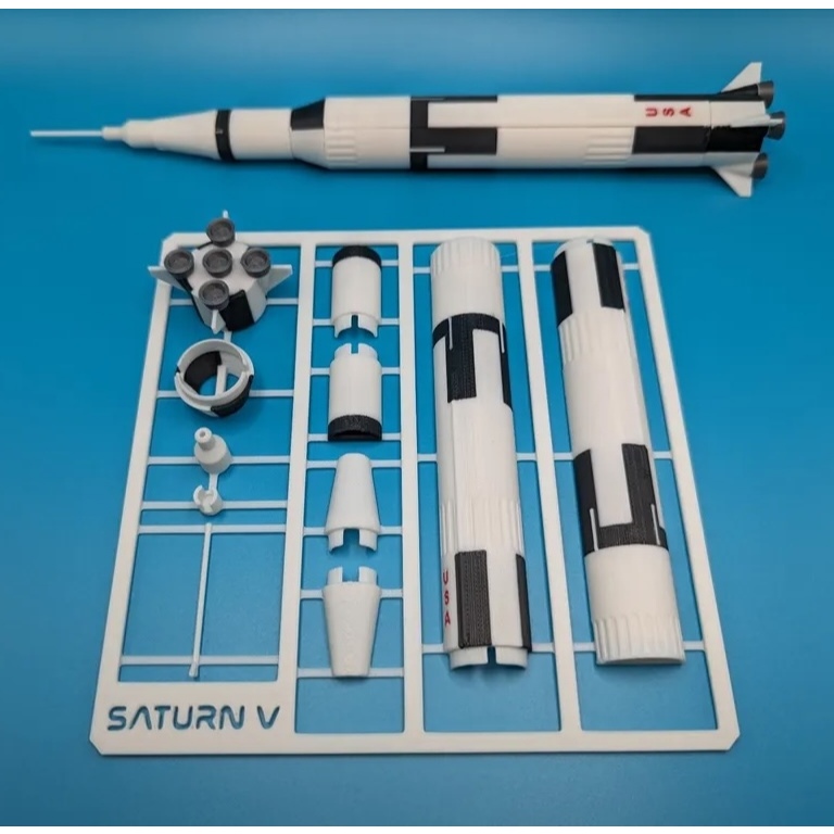 Kit Card tên lửa Apollo Saturn V in 3D tỷ lệ 1:400 - Đồ chơi thẻ lắp ...