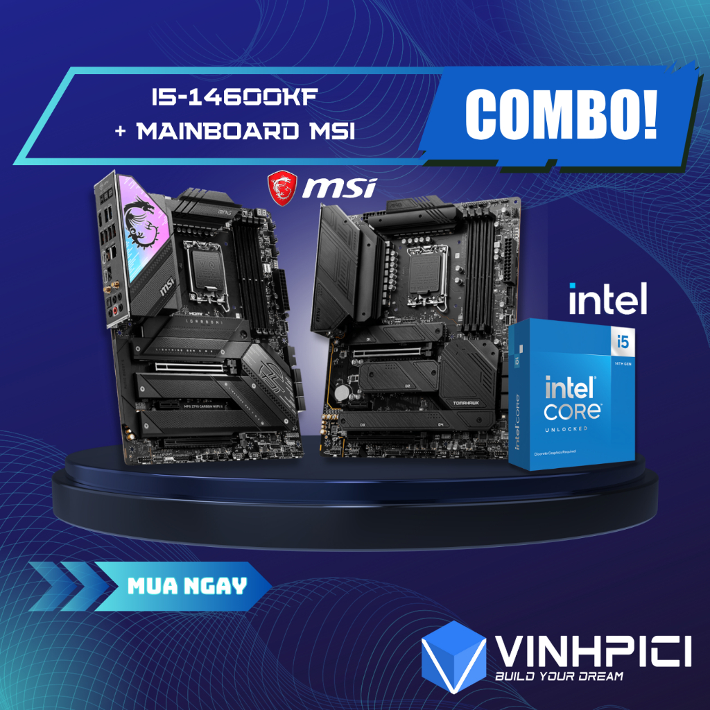 Combo INTEL CPU I5 14600KF + Mainboard MSI LGA1700 | Shopee Việt Nam