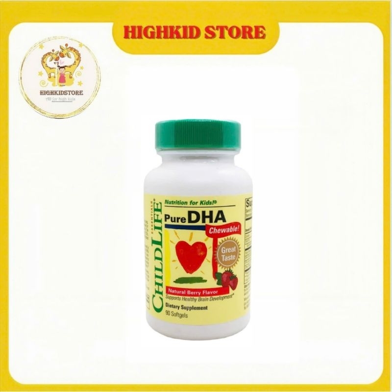 ( DATE 10/ 2025)Viên uống bổ sung DHA cho trẻ từ 6 tháng đến 12 tuổi ChildLife Pure DHA 90 viên ...