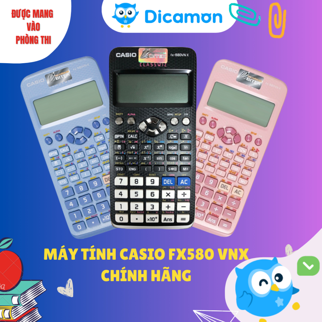 Máy tính Casio 580, máy tính Casio Fx 580vnx chính hãng Dicamon Shop ...