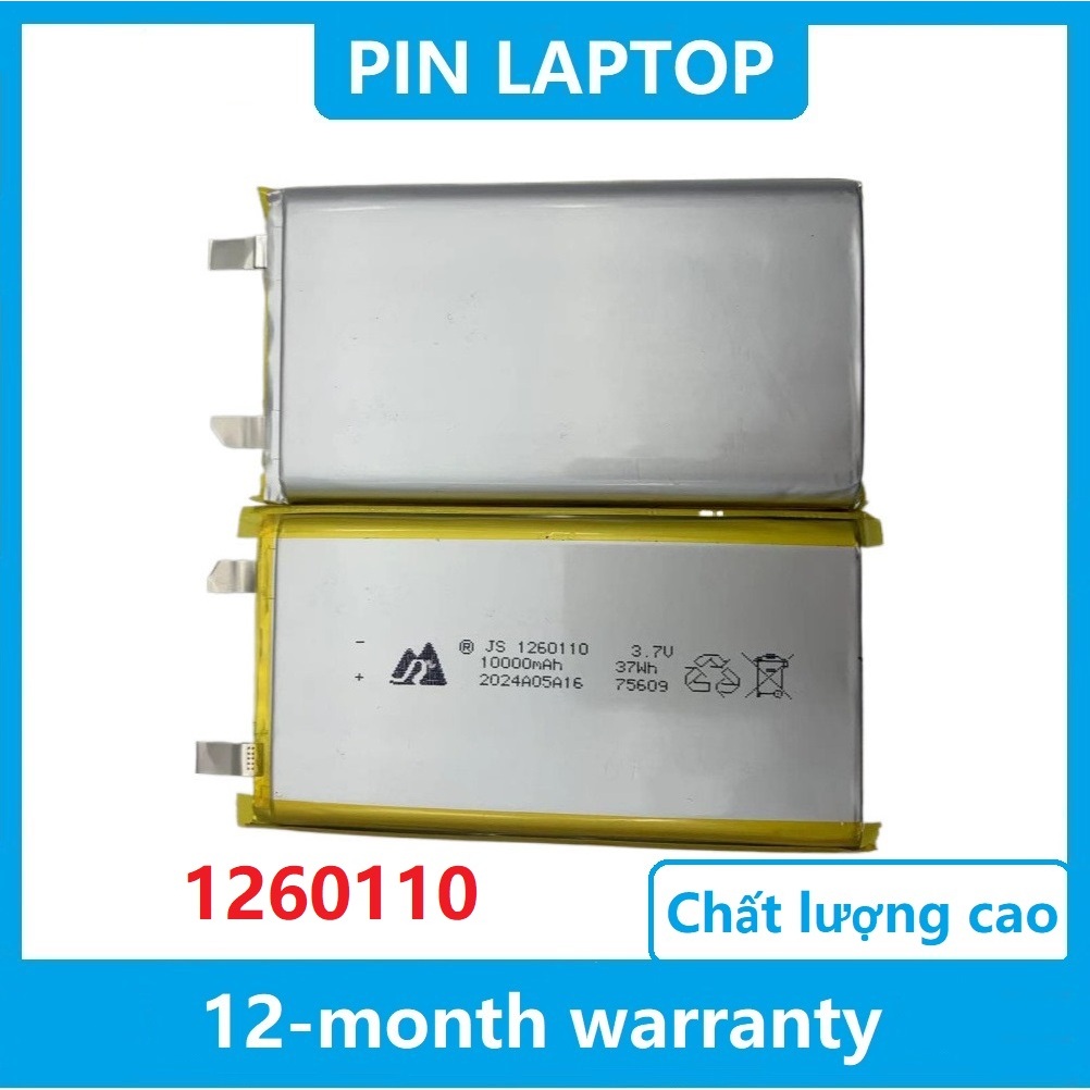 1260110 pin lithium polymer Ngân hàng điện 10000 mAh tích hợp 1260100 ...